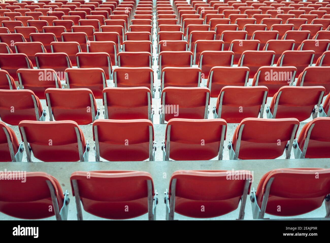 empty red seats in a football stadium Stock Photo - Alamy