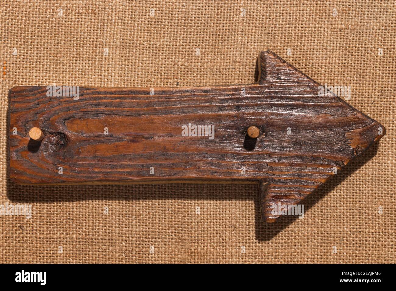 Wooden pointer made of dark wood with wooden gag and with a place for ...