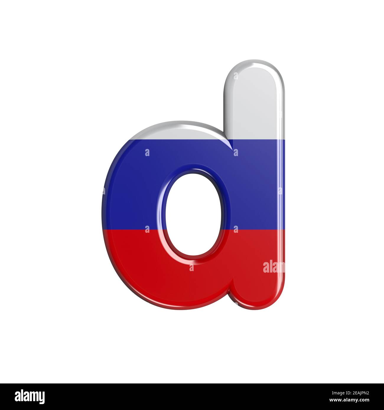 Blue Lowercase Letter D