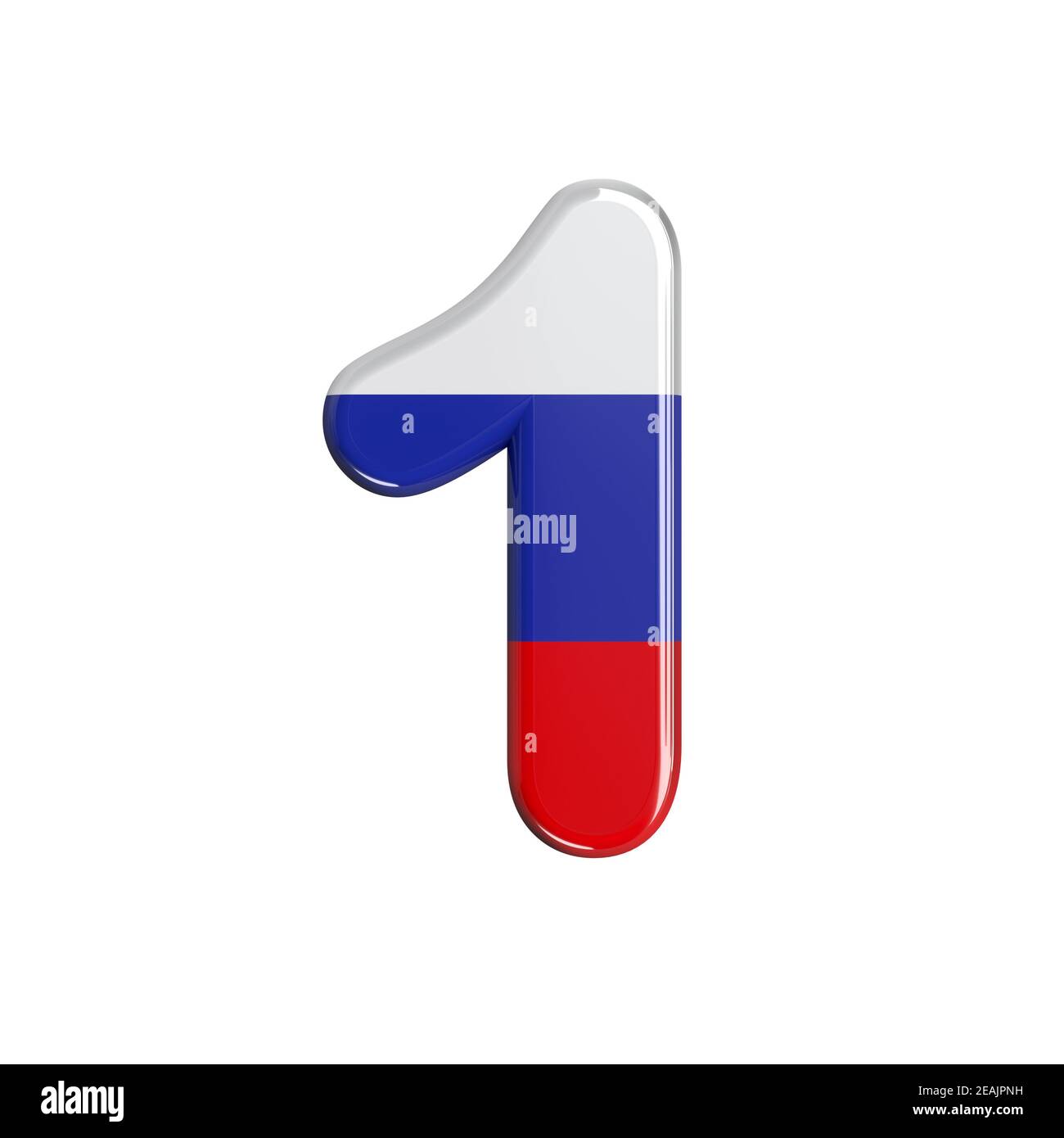 Russia number 1 - 3d russian flag digit - Suitable for Russia ...