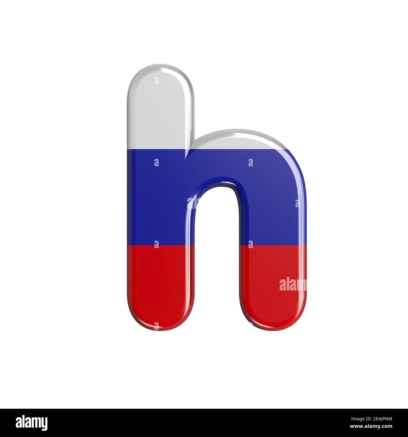 Russia letter H - Lower-case 3d russian flag font - Suitable for Russia ...