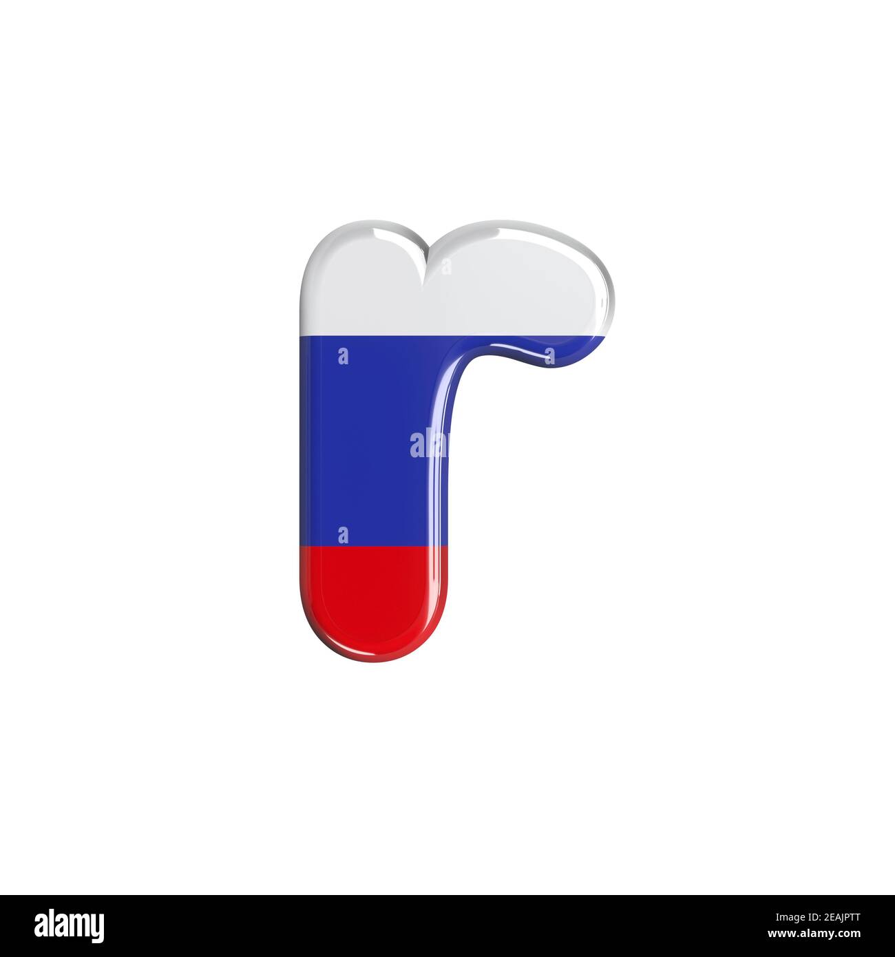 Russia letter R - Lower-case 3d russian flag font - Suitable for Russia ...