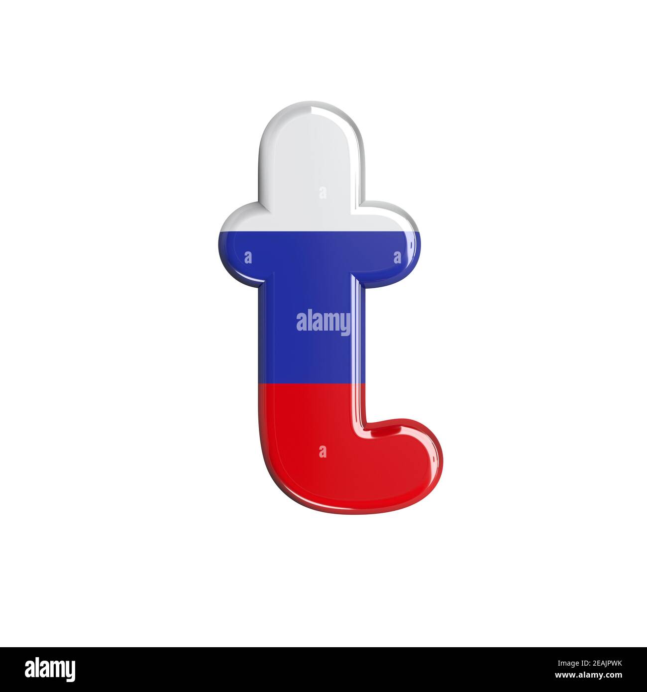 Russia letter T - Lower-case 3d russian flag font - Suitable for Russia ...
