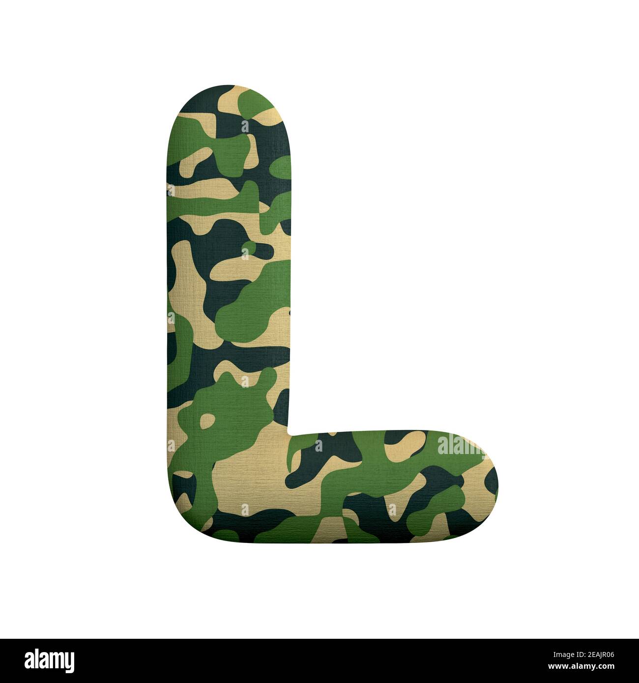 Army letter L - Capital 3d Camo font - suitable for Army, war or ...