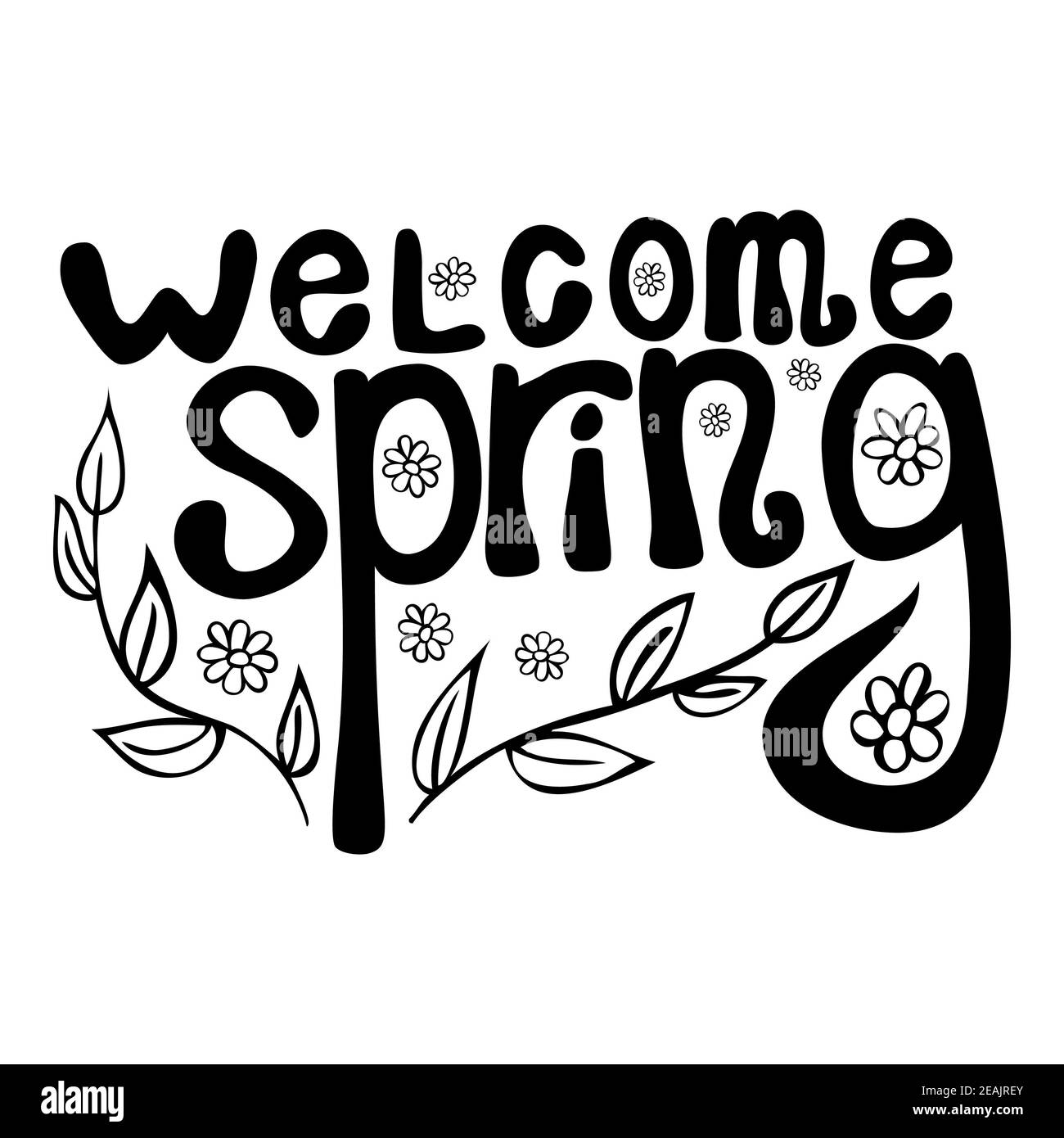 Welcome Brush Lettering Card Calligraphy High Resolution Stock ...