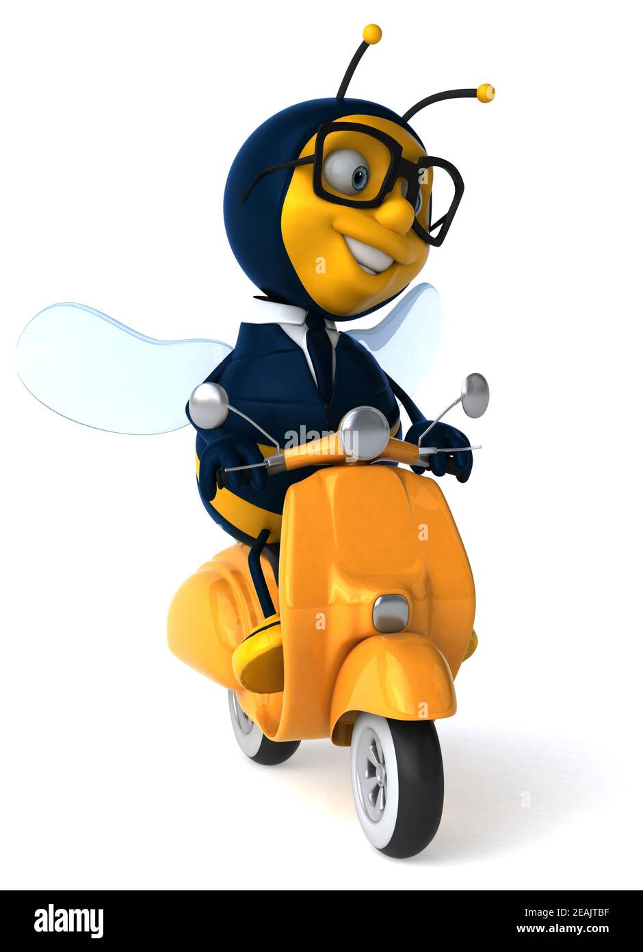 3D Illustration of a business bee Stock Photo - Alamy