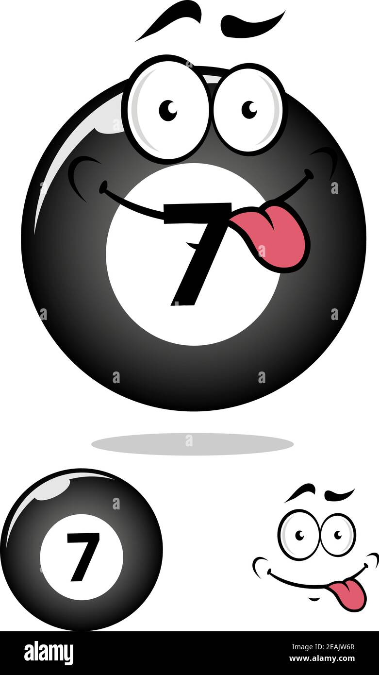 Cartoon illustration number seven smiling Cut Out Stock Images ...