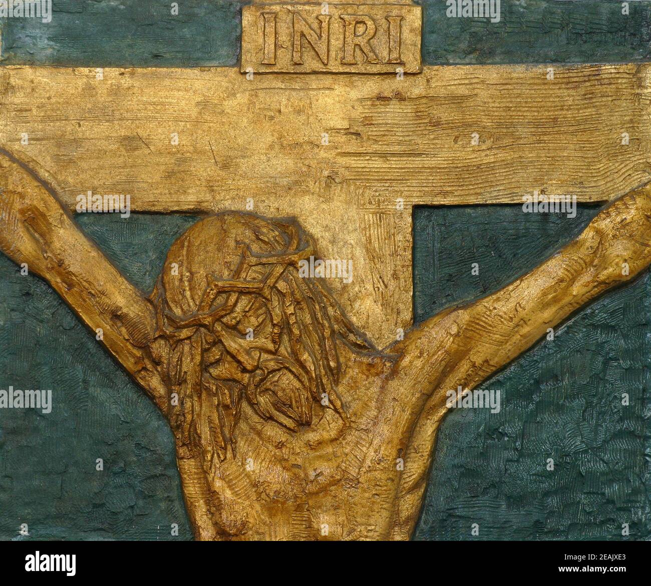 12th Station of the Cross - Jesus dies on the cross Stock Photo - Alamy