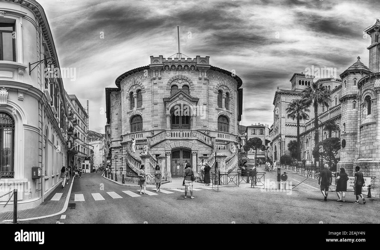 Palace of Justice of Monaco, old town, Monaco City Stock Photo - Alamy
