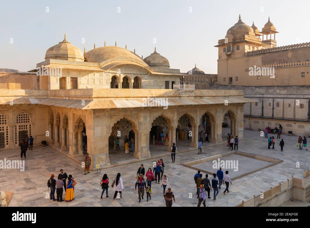 Ariel View Of A Diwan-i-Khas Inside Amer Fort Stock Photo - Alamy