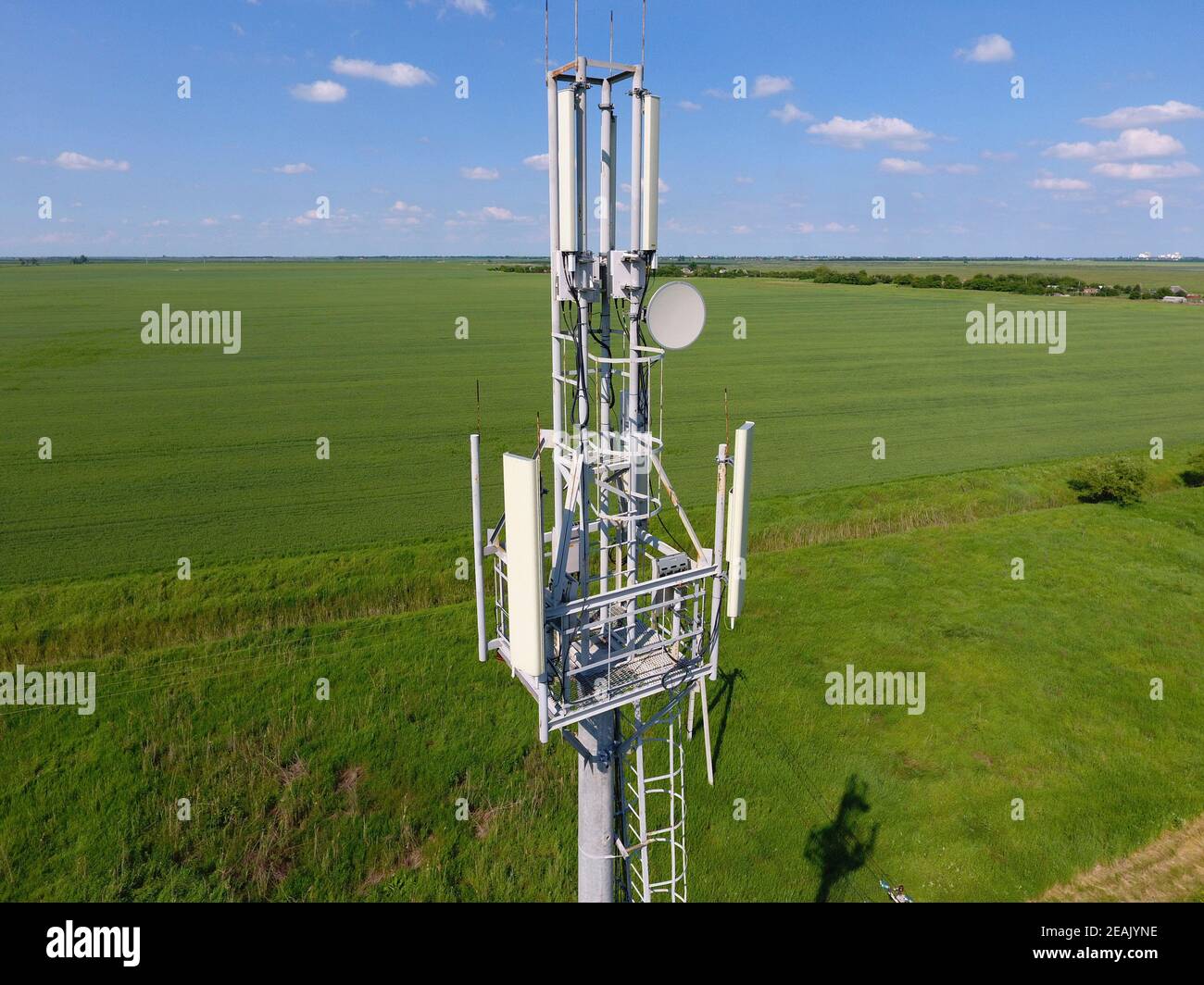 Cellular tower. Equipment for relaying cellular and mobile signal Stock ...