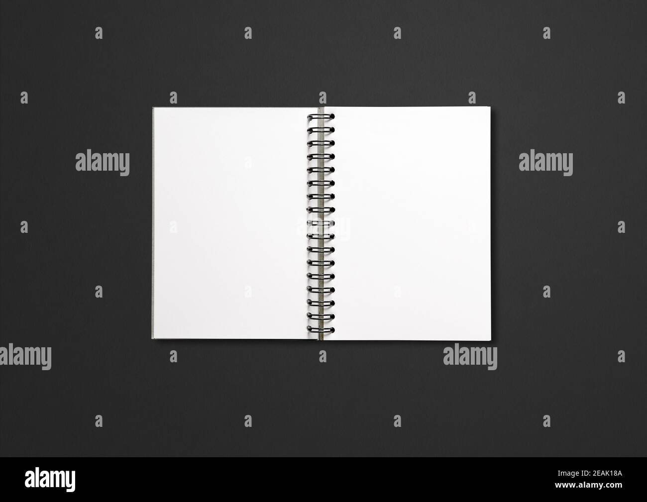 Spiral blank notebook paper black hi-res stock photography and images ...