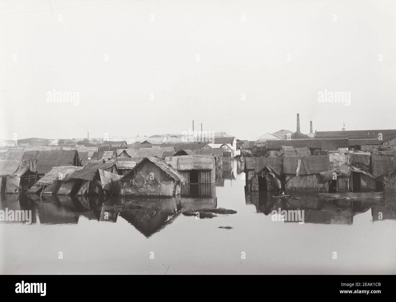 Early 20th century photograph: Floods, flooding, Hankow, modern Wuhan ...