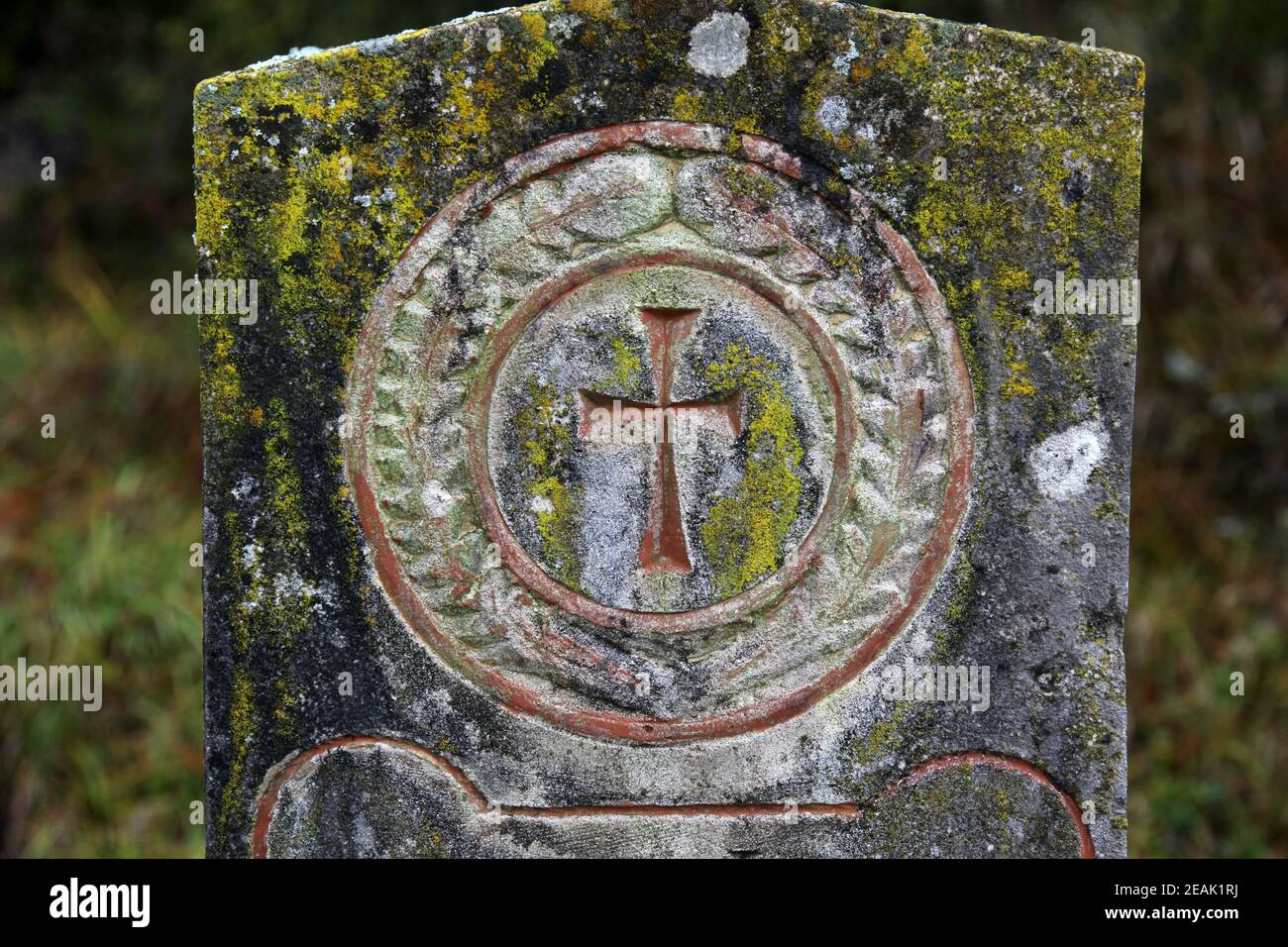 Stone cemetery cross Stock Photo - Alamy