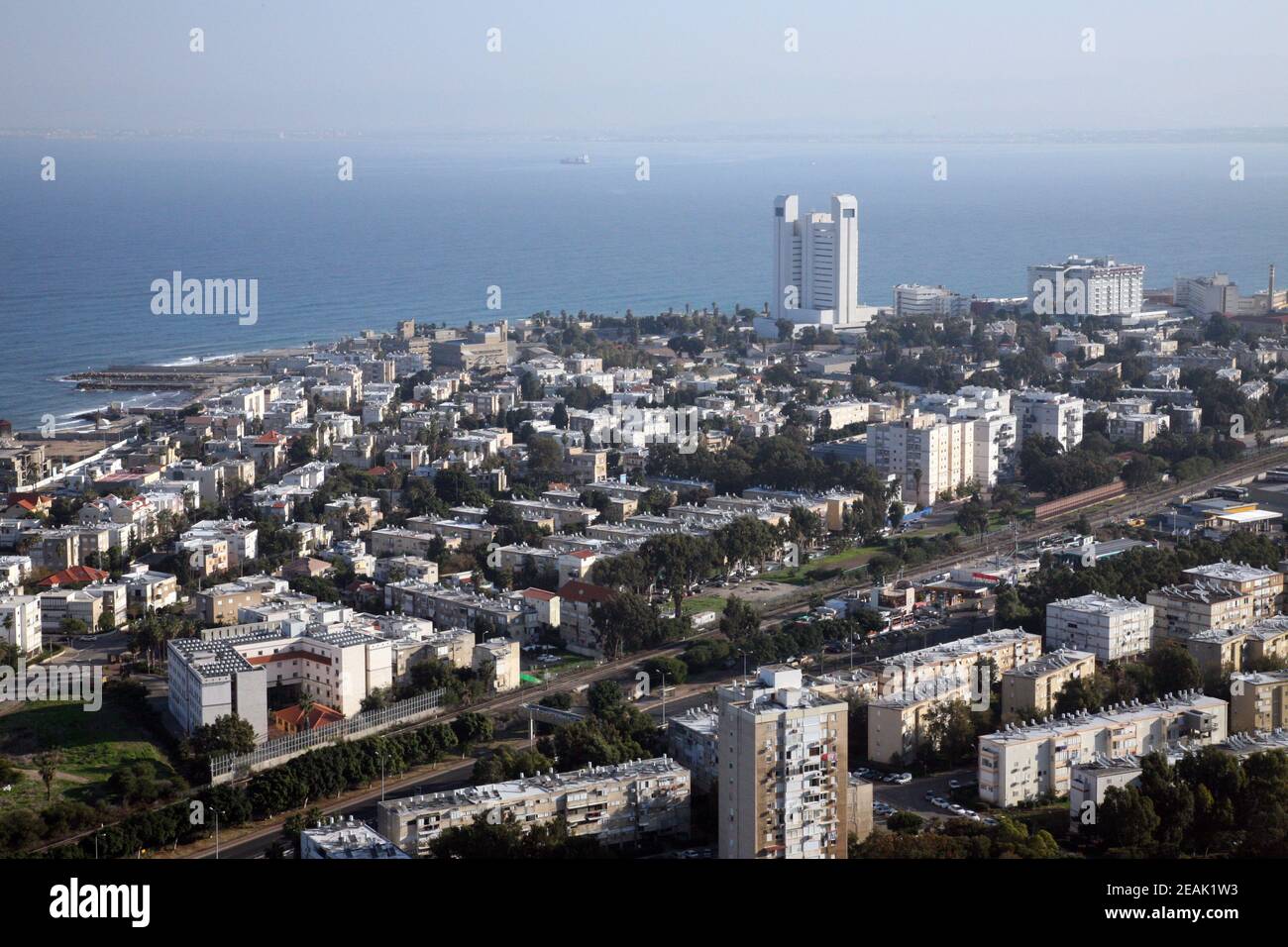 Overview of the city of Haifa in Israel Stock Photo - Alamy