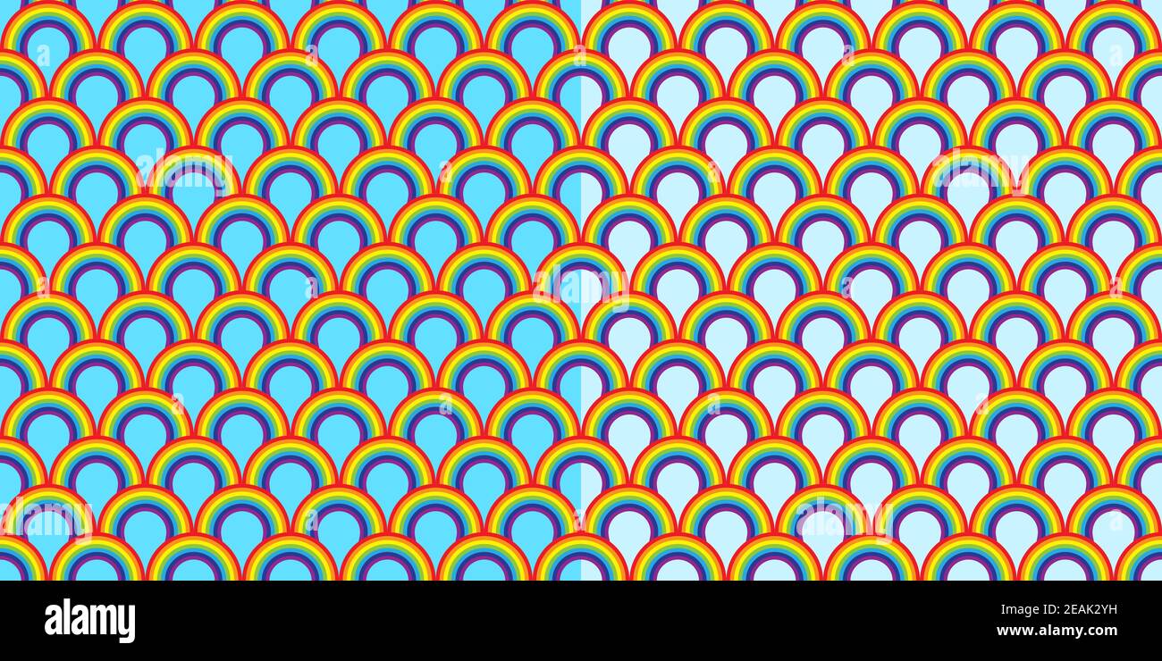 Seamless rainbow pattern hi-res stock photography and images - Alamy