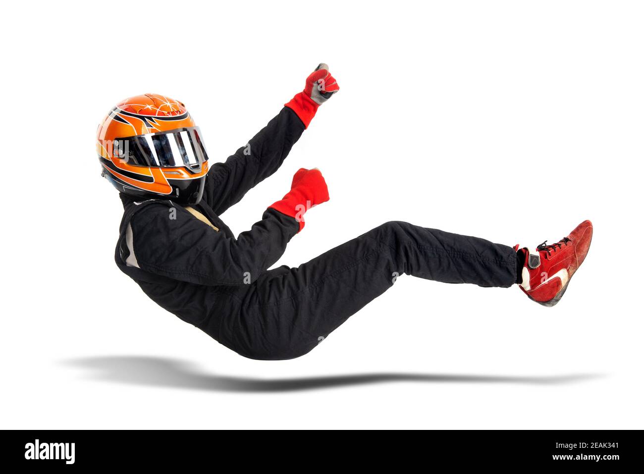 Race driver with helmet hi-res stock photography and images - Alamy