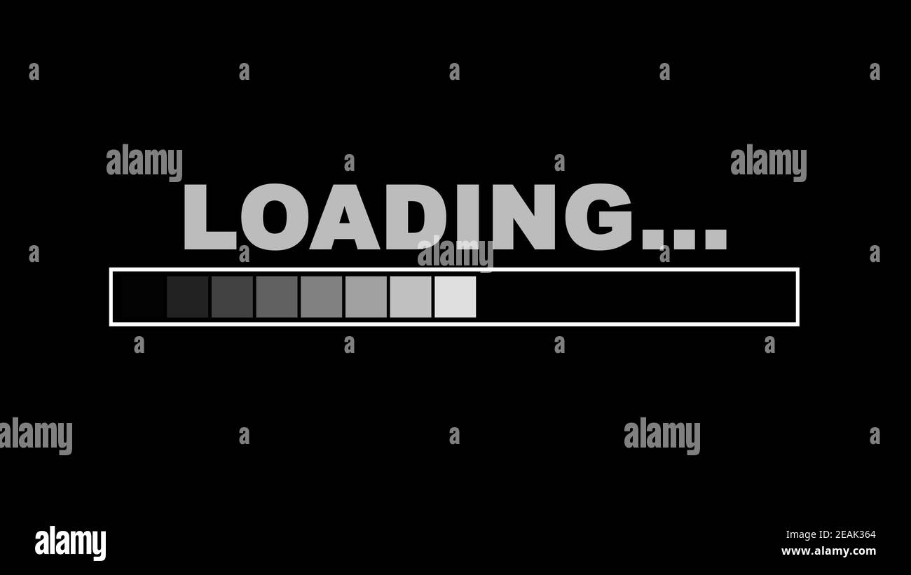 Loading bar, computer generated. Simple web backdrop. 3d render of ...