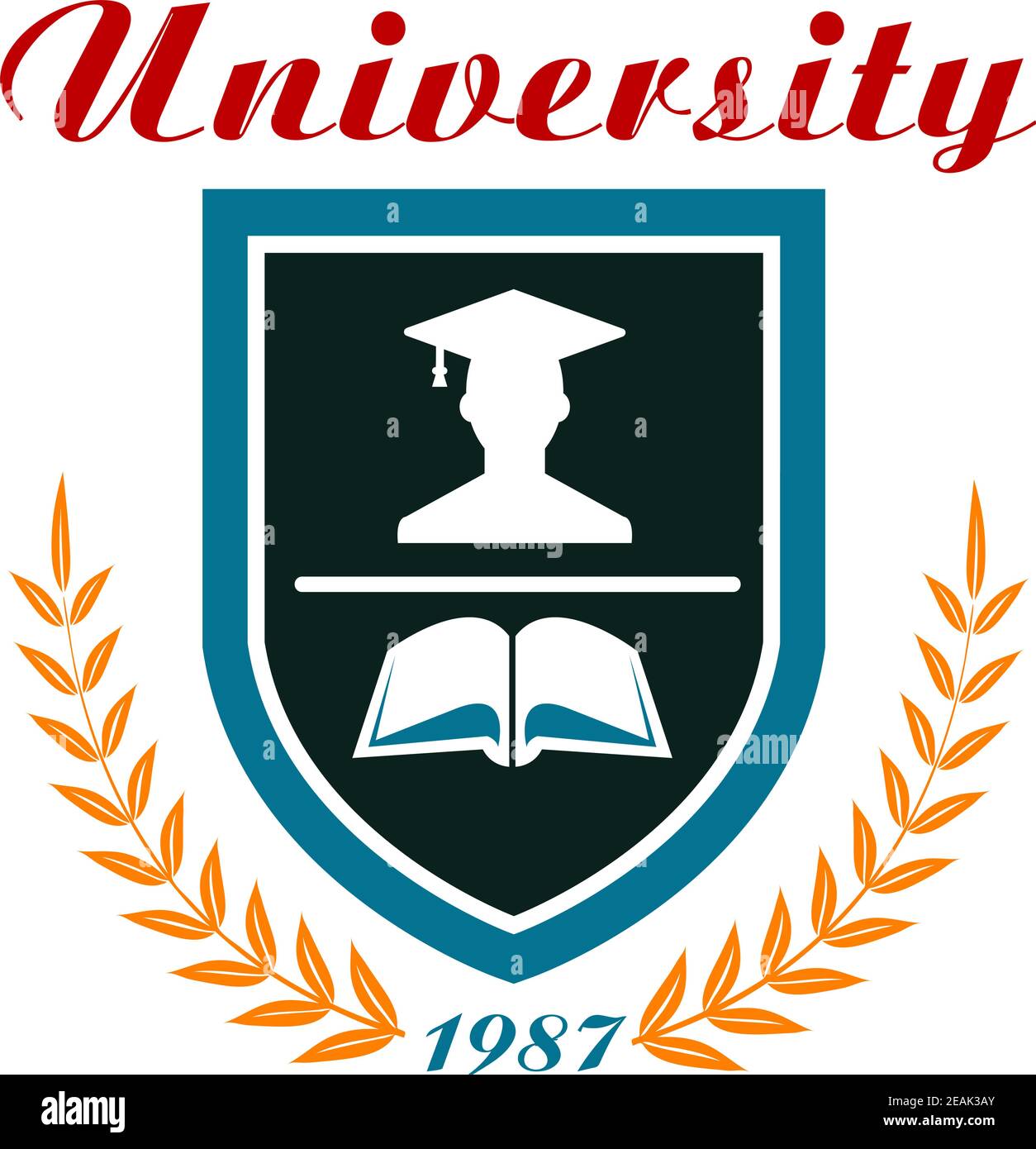 Above the coat of arms for Stock Vector Images - Alamy