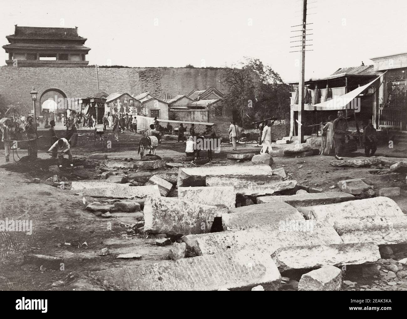 Early 20th century photograph: Chongwenmen, Hadamen, Hatamen Gate ...