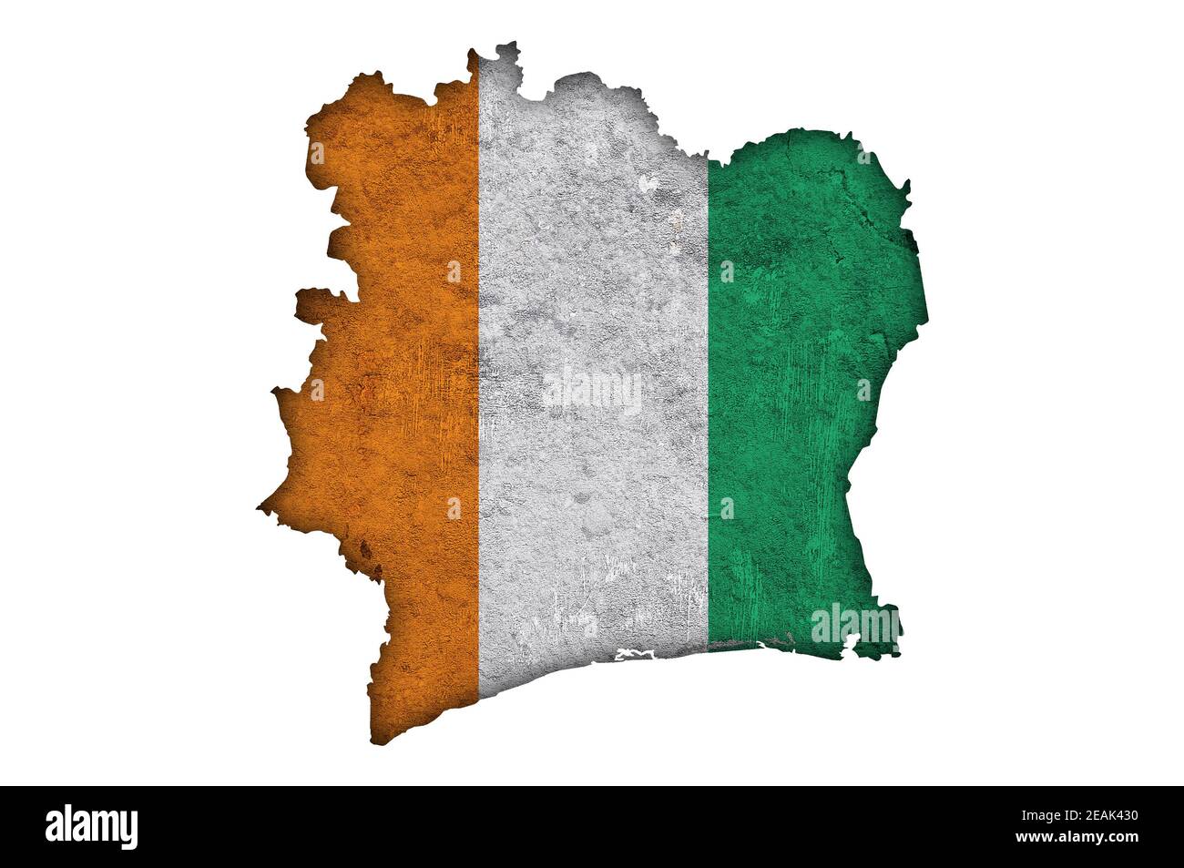 Ivory coast map hi-res stock photography and images - Alamy