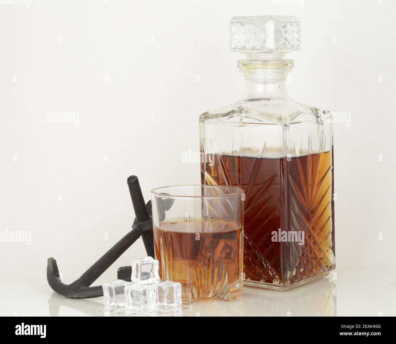 Scotch On The Rocks Stock Photo - Alamy