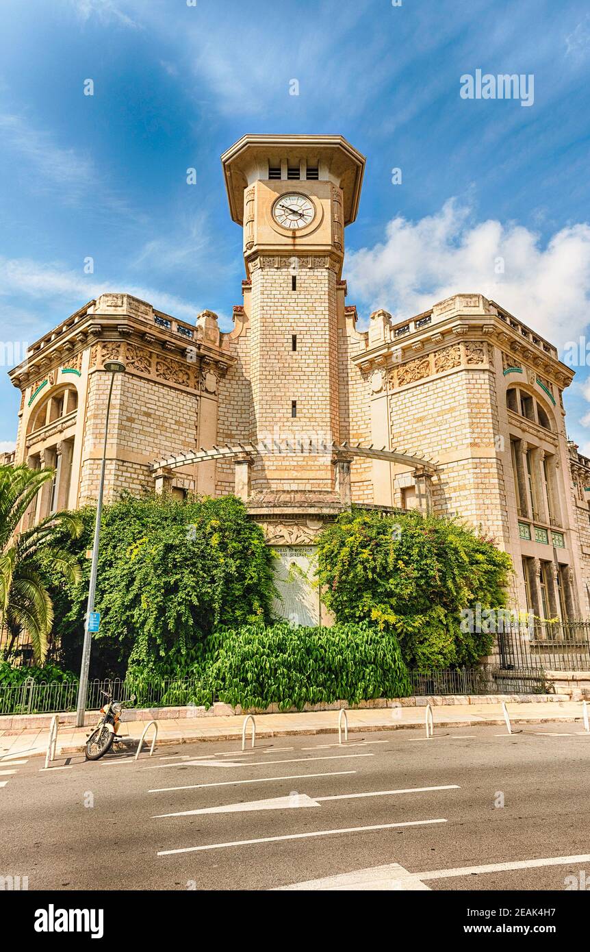 Lycee Massena, iconic building in Nice, Cote d'Azur, France Stock Photo ...