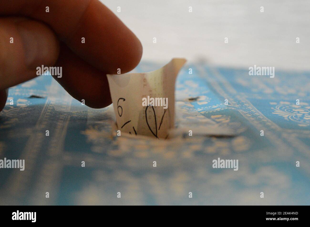 Entry Into Ballot Box Stock Photo - Alamy