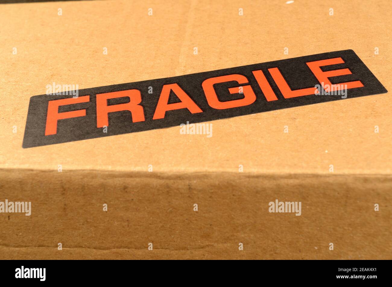Fragile Shipping Label Stock Photo - Alamy