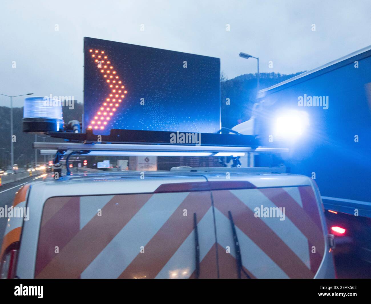 Road traffic redirection hi-res stock photography and images - Alamy