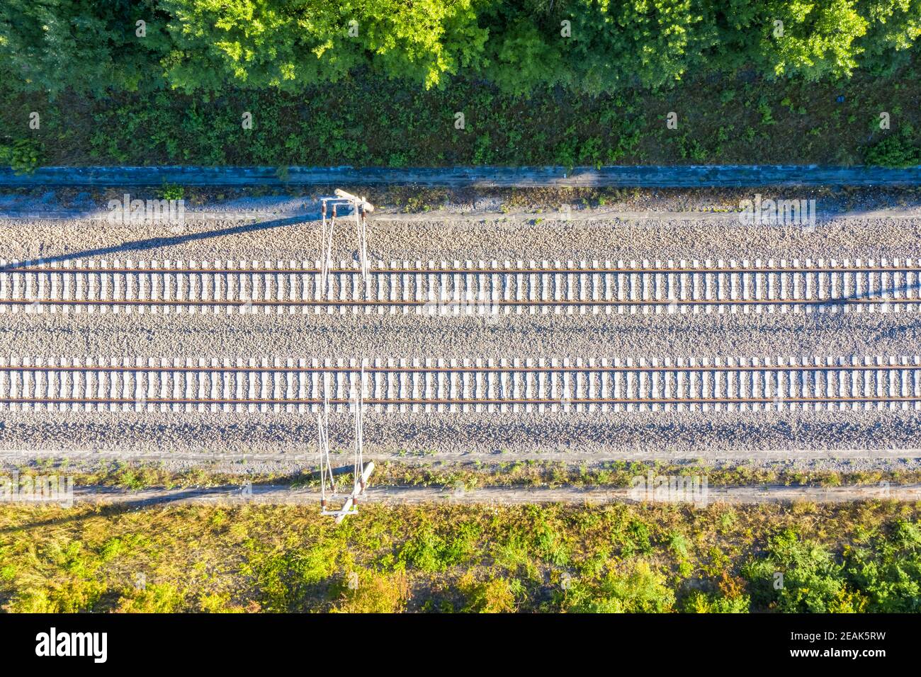 Rail track birds eye view hi-res stock photography and images - Alamy