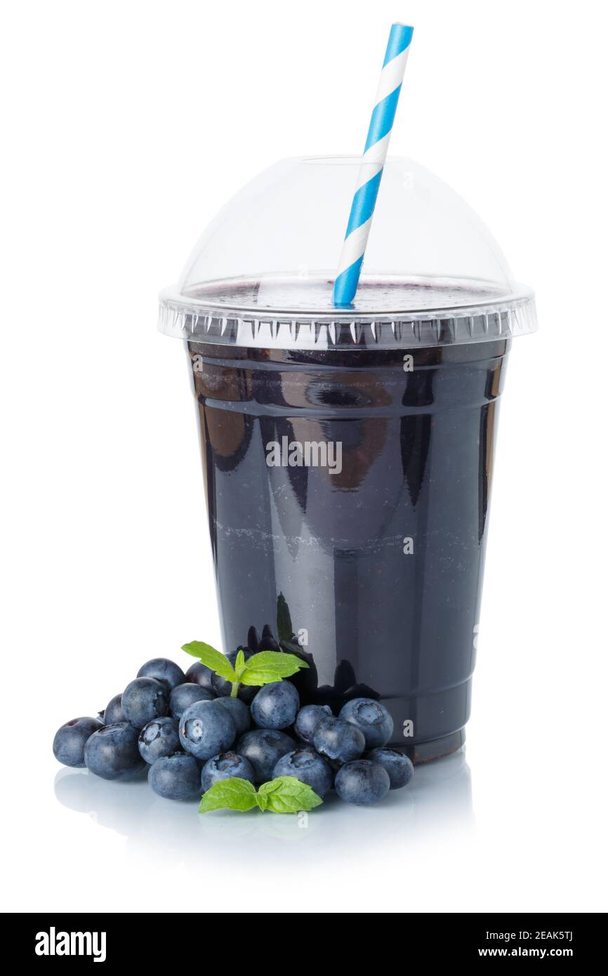 Blueberry smoothie fruit juice fresh drink blueberries in a cup ...