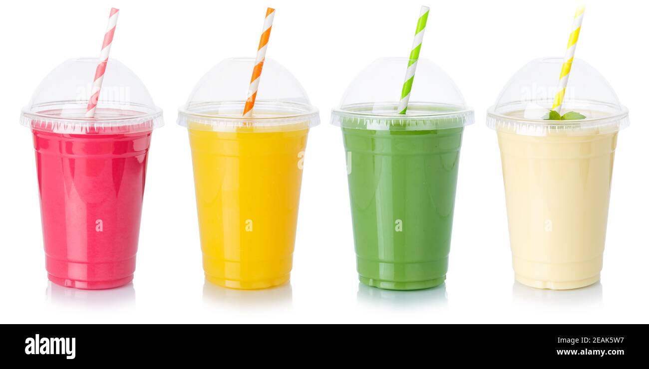 Collection of fruit juice straw drink drinks in a cup healthy eating ...