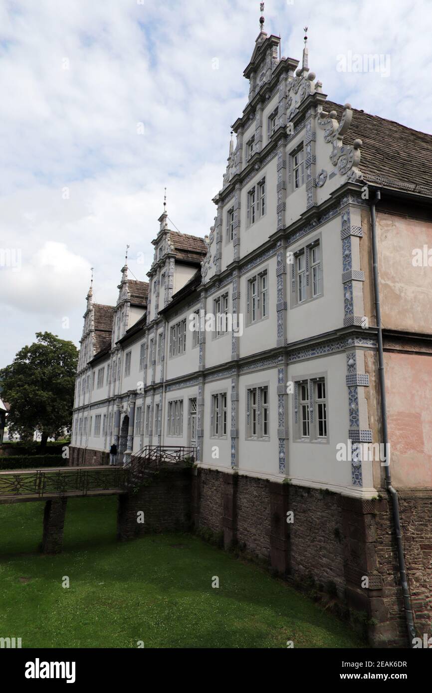 Schloss Bevern, bedeutendes Baudenkmmal der Weserrenaissance Stock ...