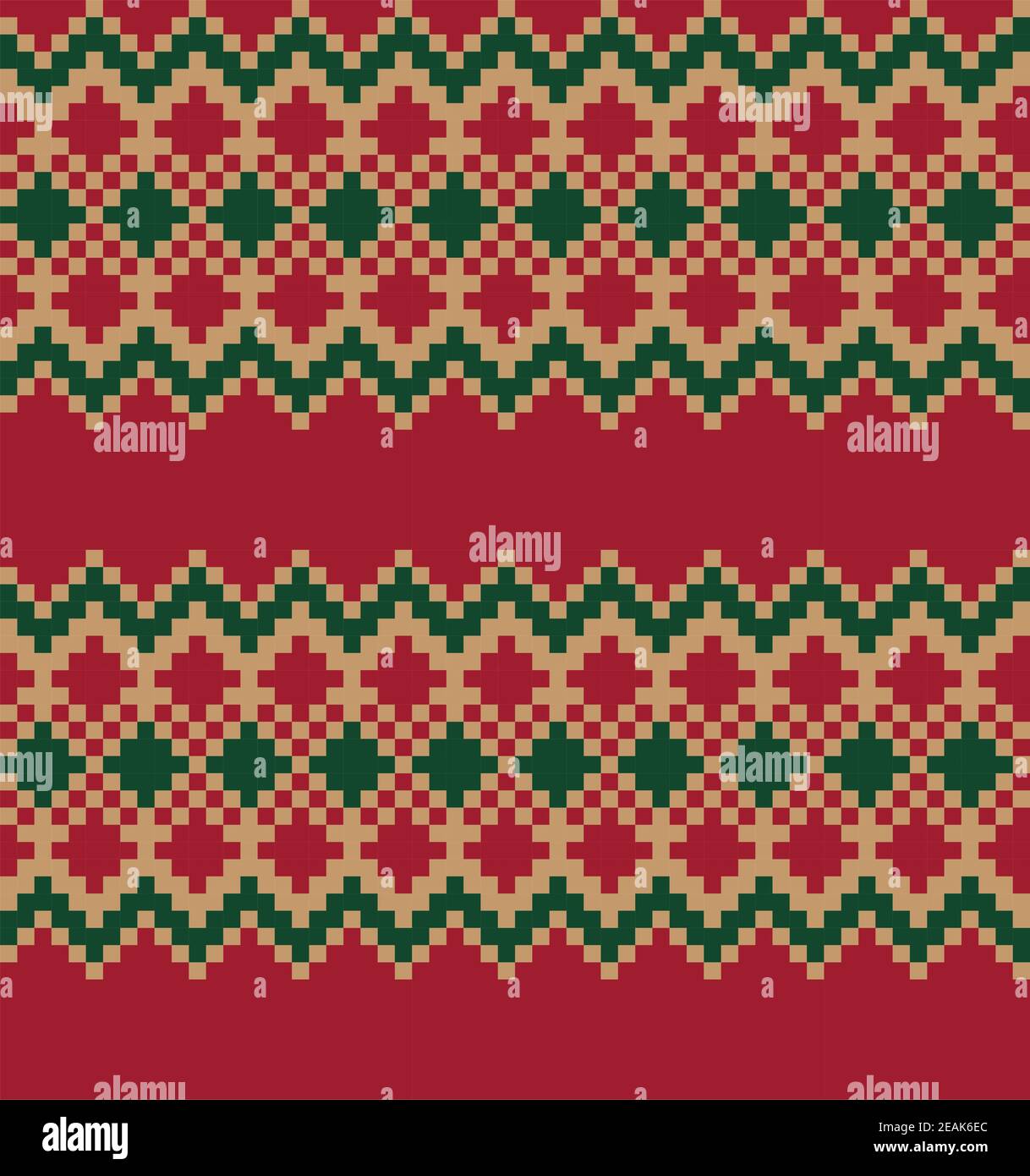Christmas fair isle pattern background for fashion textiles, knitwear ...