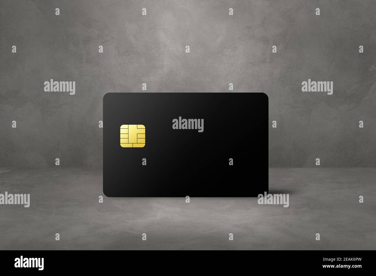 Black credit card on a concrete background Stock Photo - Alamy