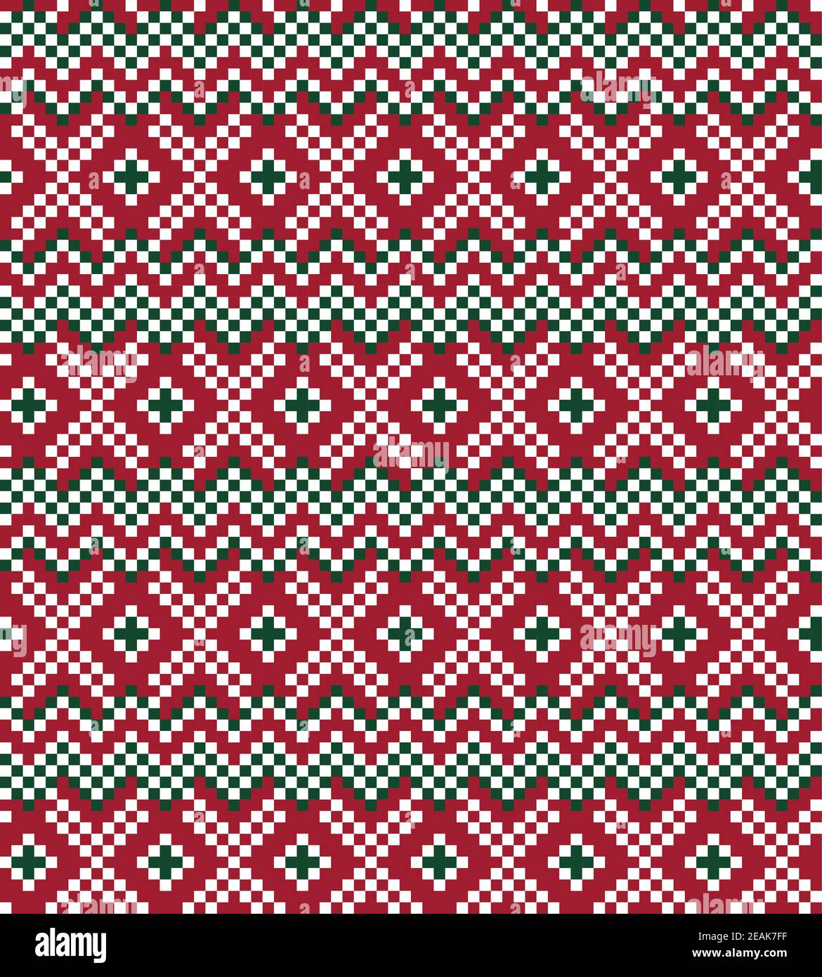 Christmas fair isle pattern background for fashion textiles, knitwear ...