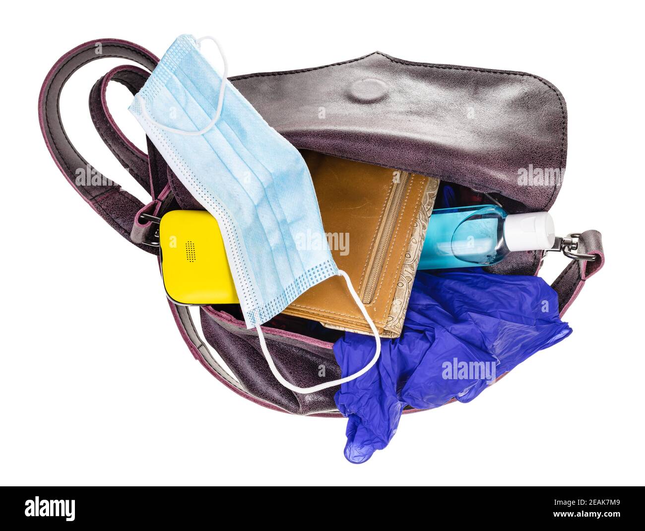 Handbag open top view Cut Out Stock Images & Pictures - Alamy