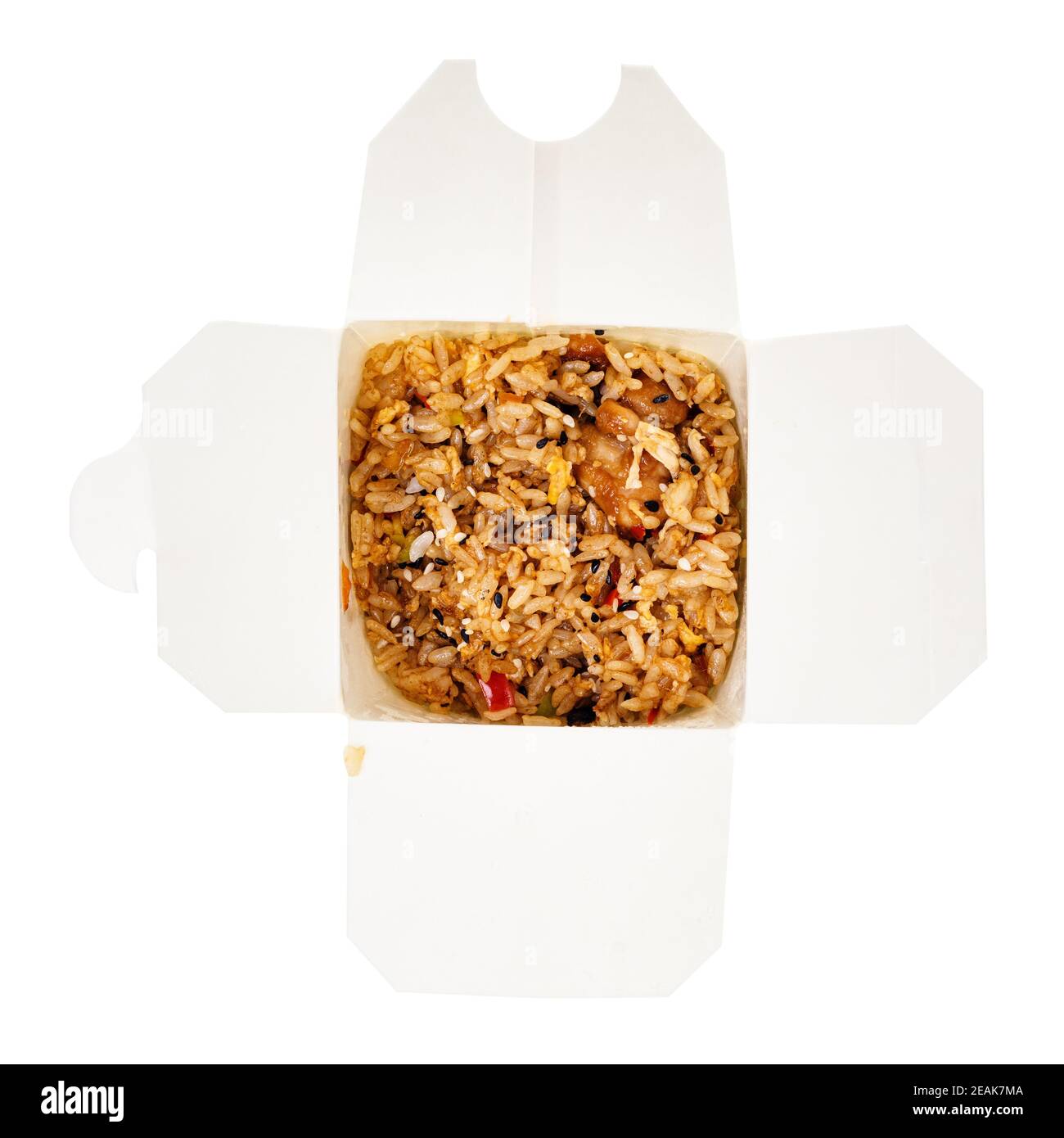 White meat pieces fried in Cut Out Stock Images & Pictures - Alamy