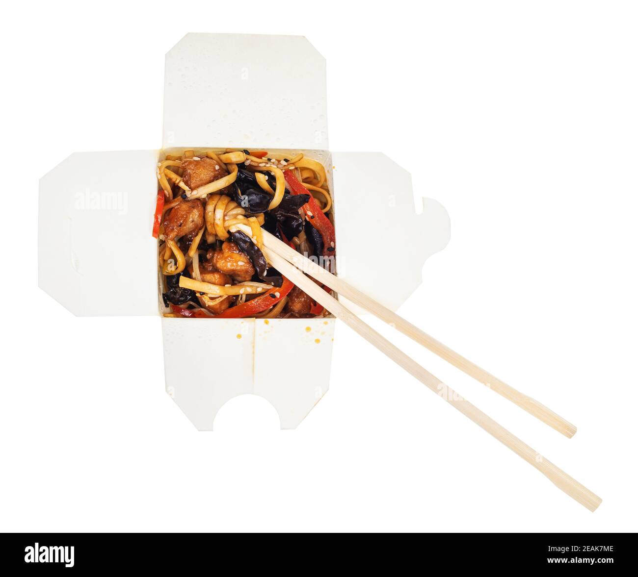 Chinese noodle box Cut Out Stock Images & Pictures - Alamy
