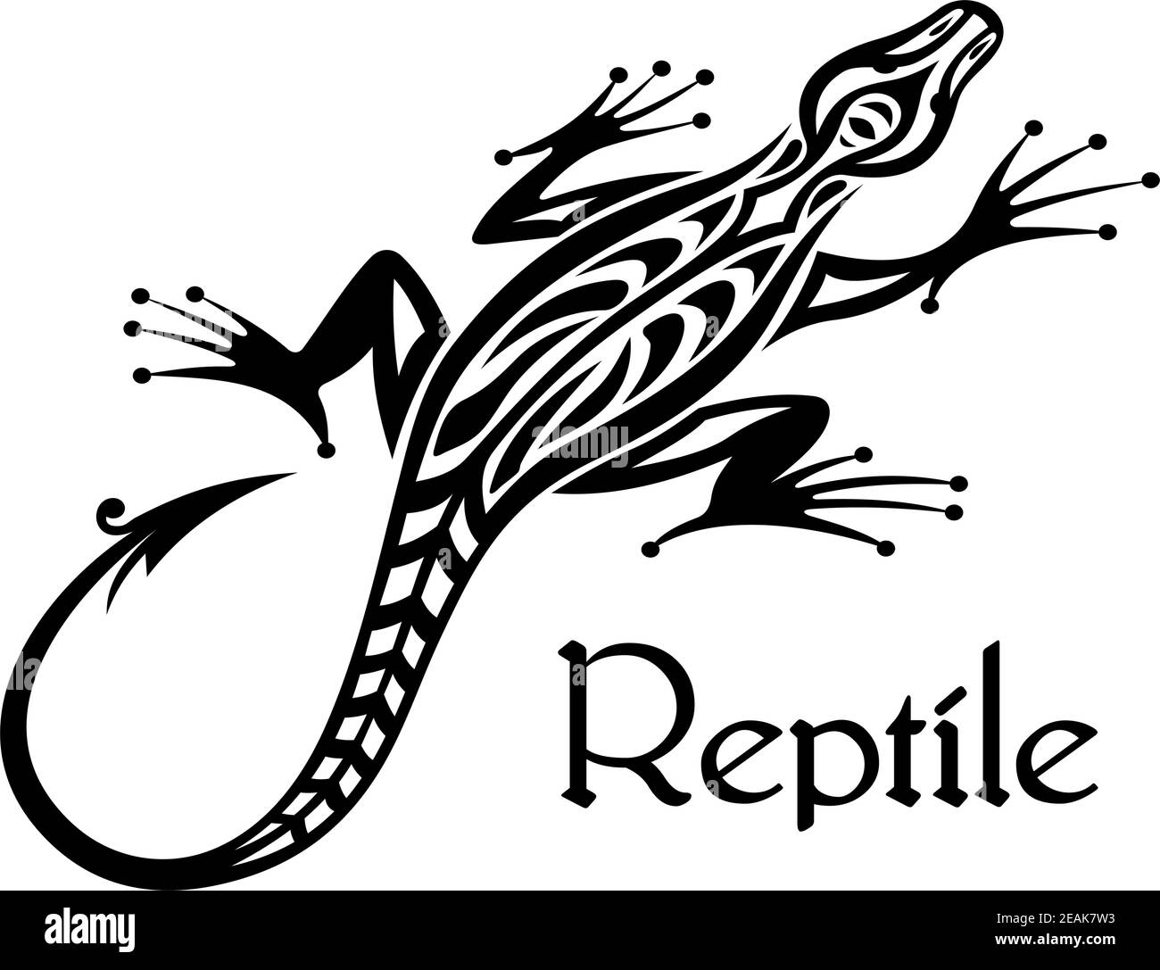 Tribal Lizard Tattoos