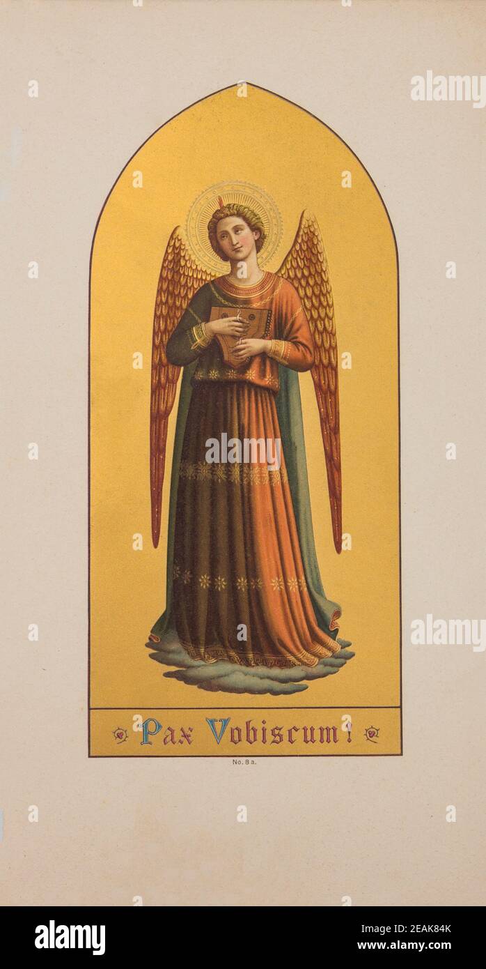 Catholic Liturgy. Pax Vobiscum! Engraving by Heinrich Lefler (1863 ...