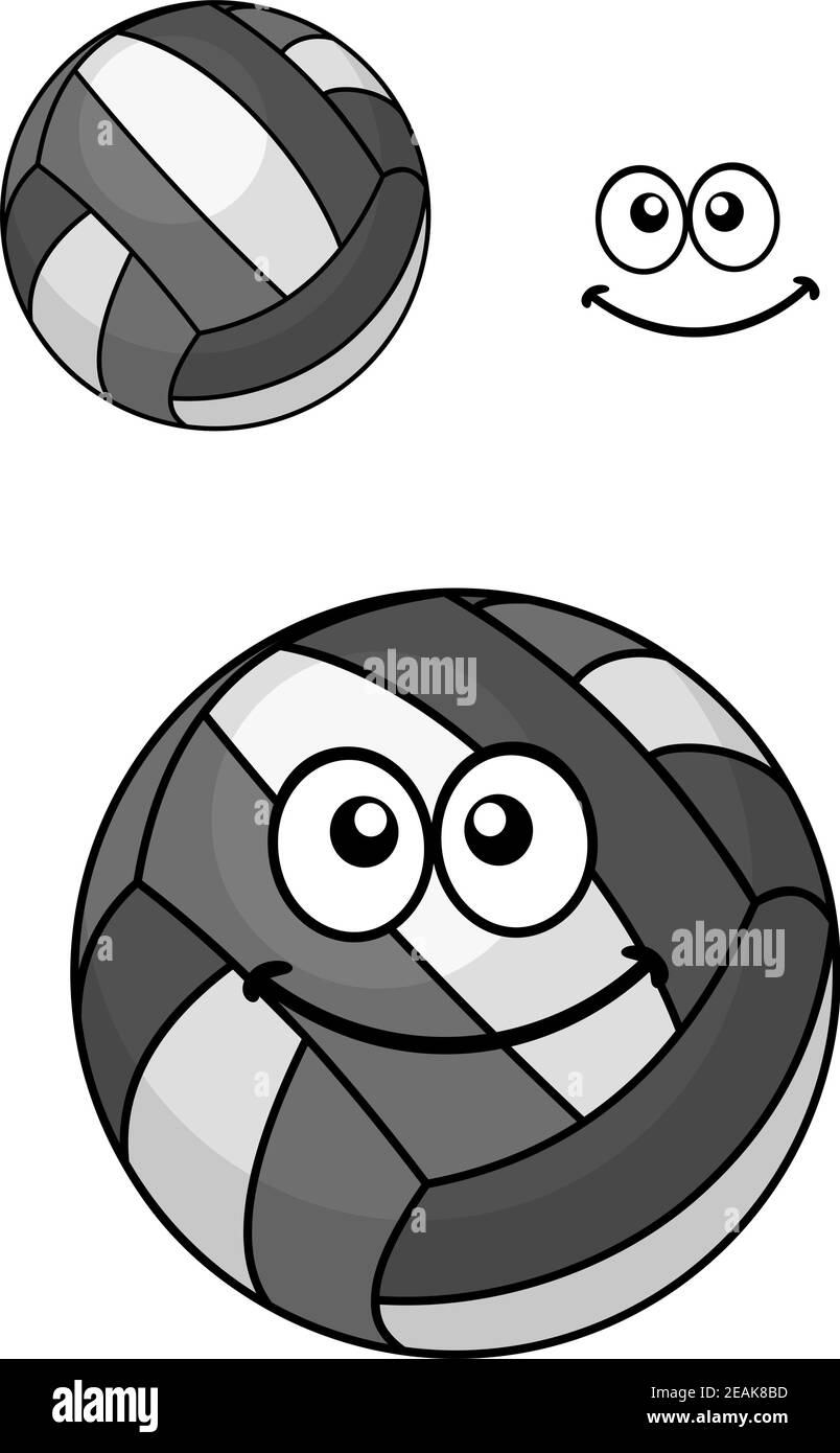 Volleyball ball face cartoon vector hi-res stock photography and images ...