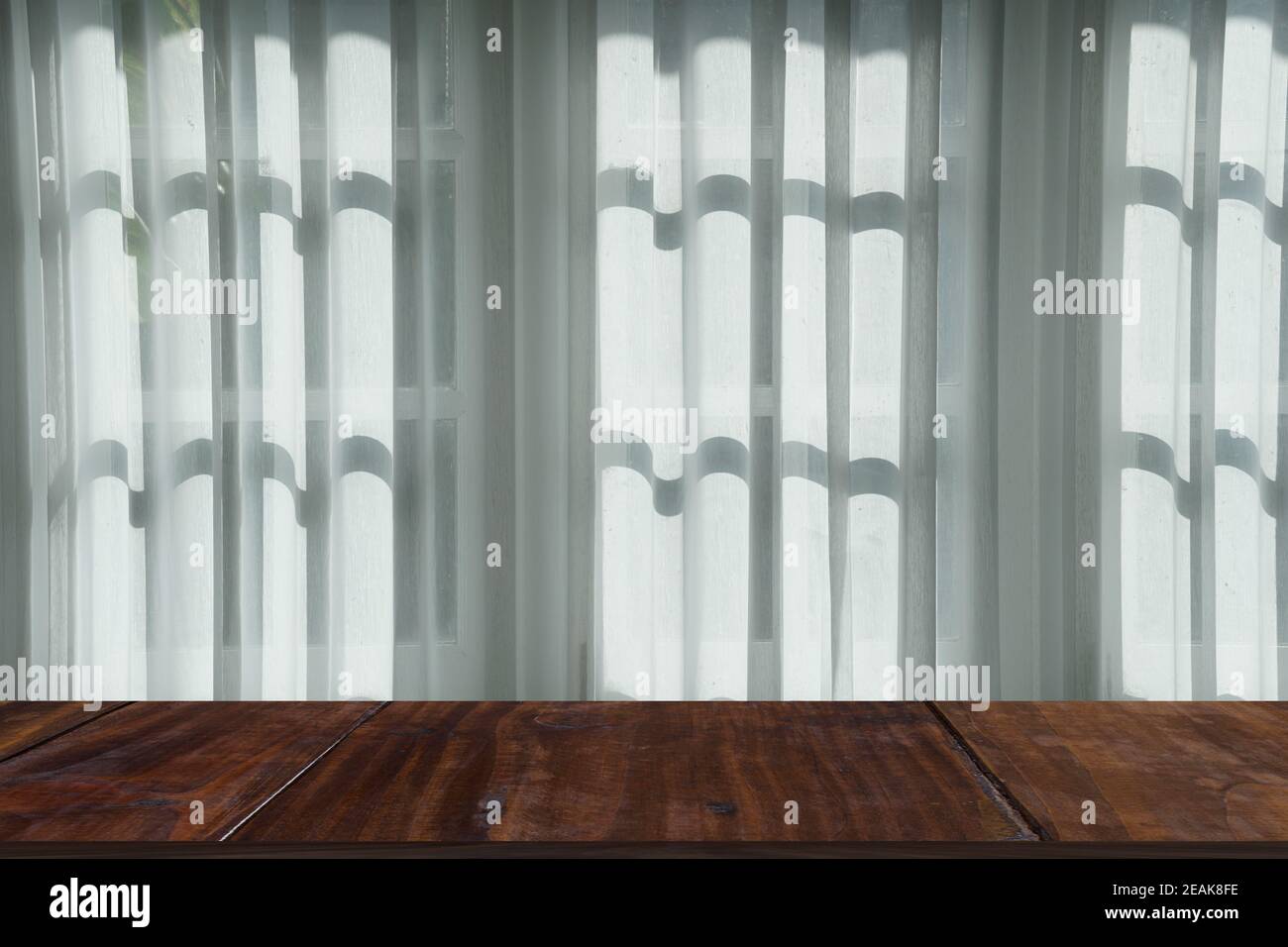 white see through sheer window curtain at home. transparent fabric ...