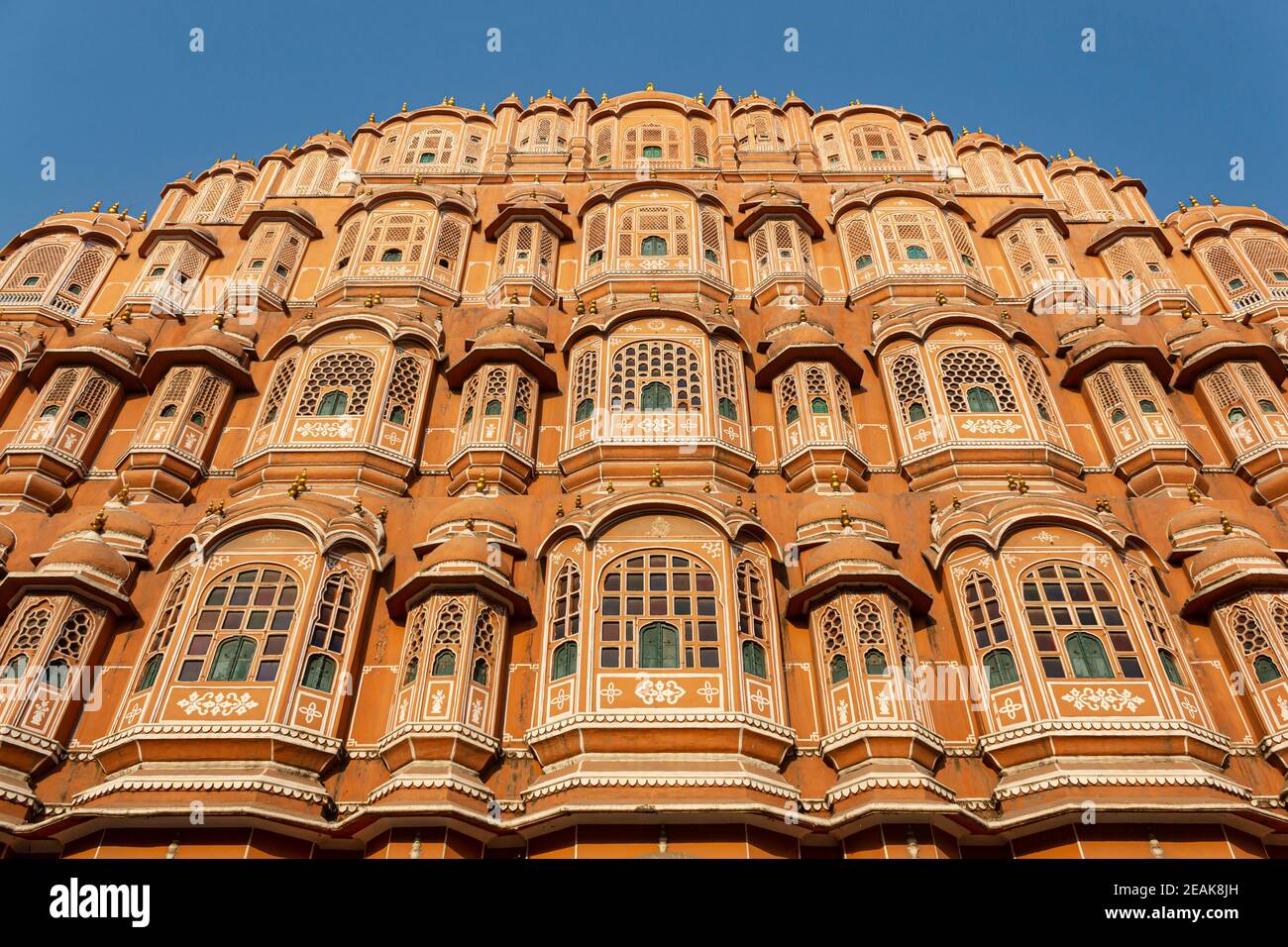 Back windows of Hawa Mahal built in 1799 by Maharaja Sawai Pratap Singh ...