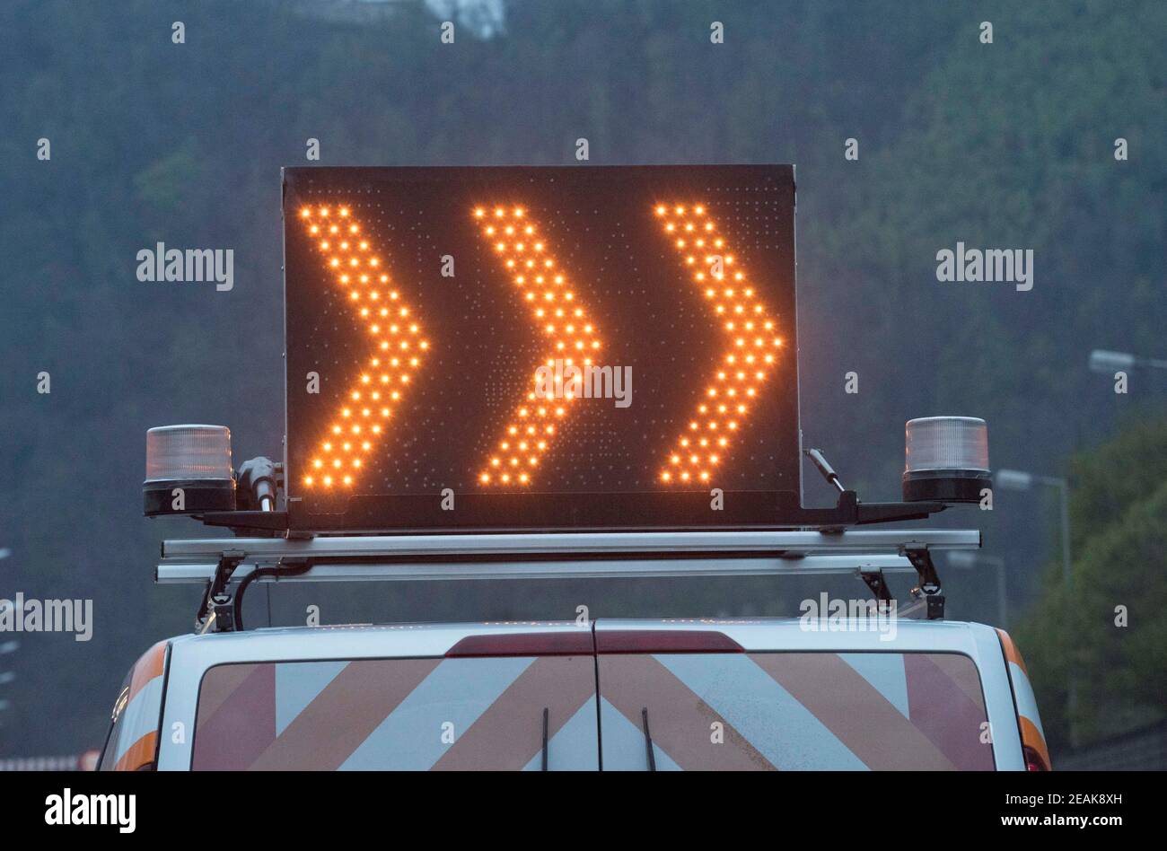 Road traffic redirection hi-res stock photography and images - Alamy