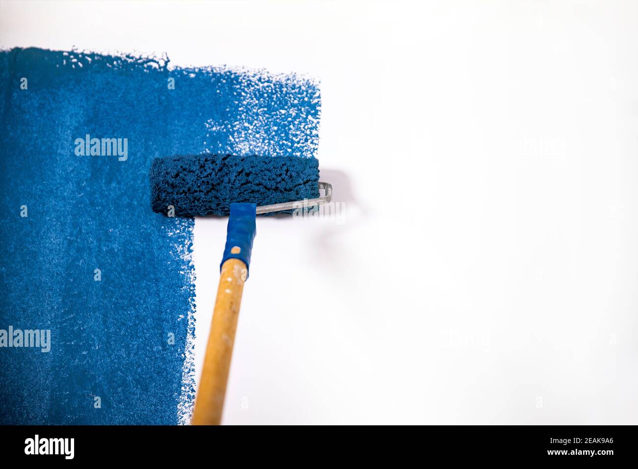 Blue roller brush hi-res stock photography and images - Alamy