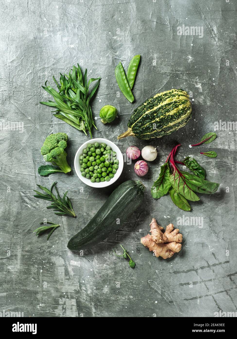 Still life vegetables on gray hi-res stock photography and images - Alamy