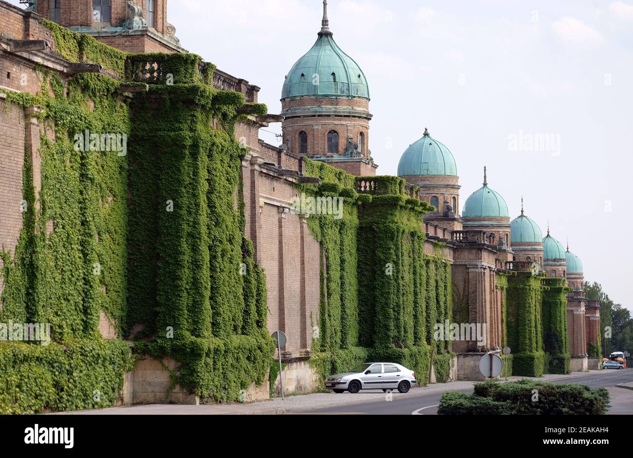 Monumental architecture of Mirogoj cemetery arcades in Zagreb, Croatia ...