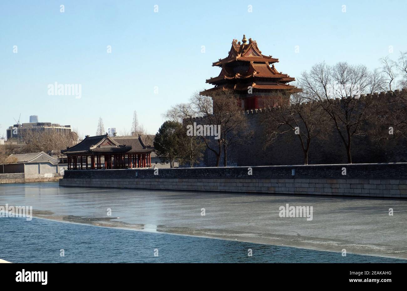 Outer moat corner of the Forbidden City, Beijing, China Stock Photo - Alamy